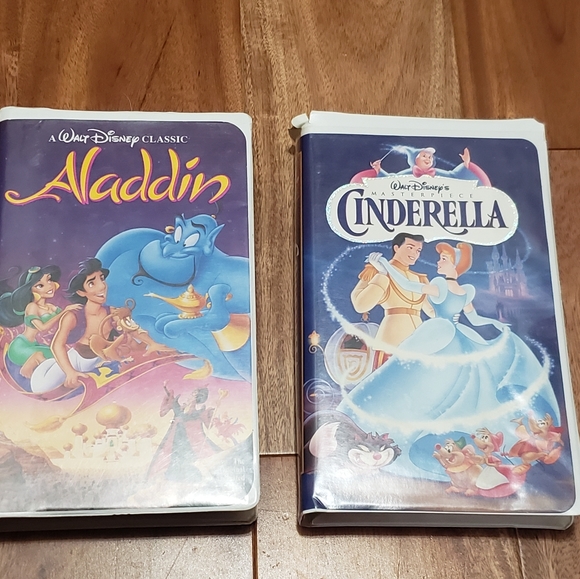 Disney | Other | Cinderella Disney Aladdin Vhs Rare Vintage Collection ...